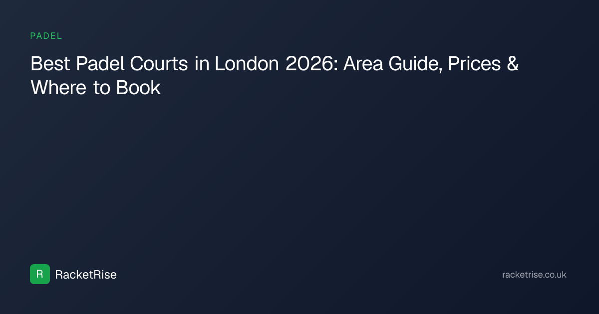 Best Padel Courts in London 2026: Area Guide, Prices & Where to Book ...
