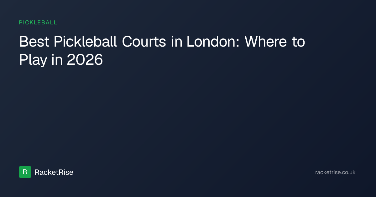 Best Pickleball Courts in London: Where to Play in 2026 | RacketRise